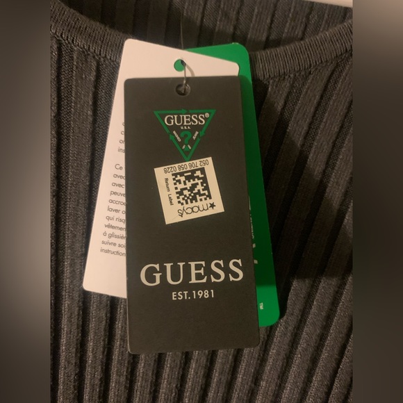 G by Guess | Dresses | Guess Long Sleeve Ribbed Dress Brand New With ...